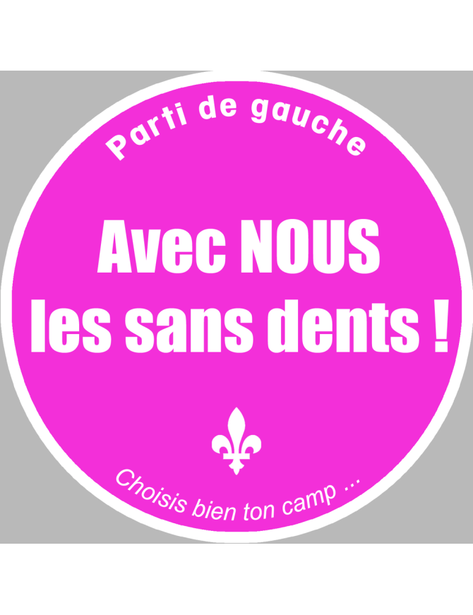 Parti de gauche (10x10cm) - Sticker/autocollant