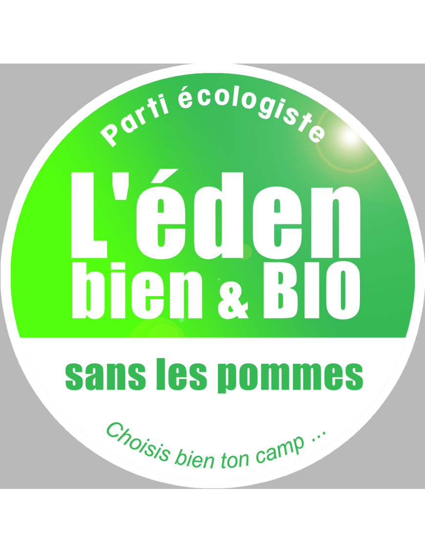 Parti écologiste (15x15cm) - Sticker/autocollant