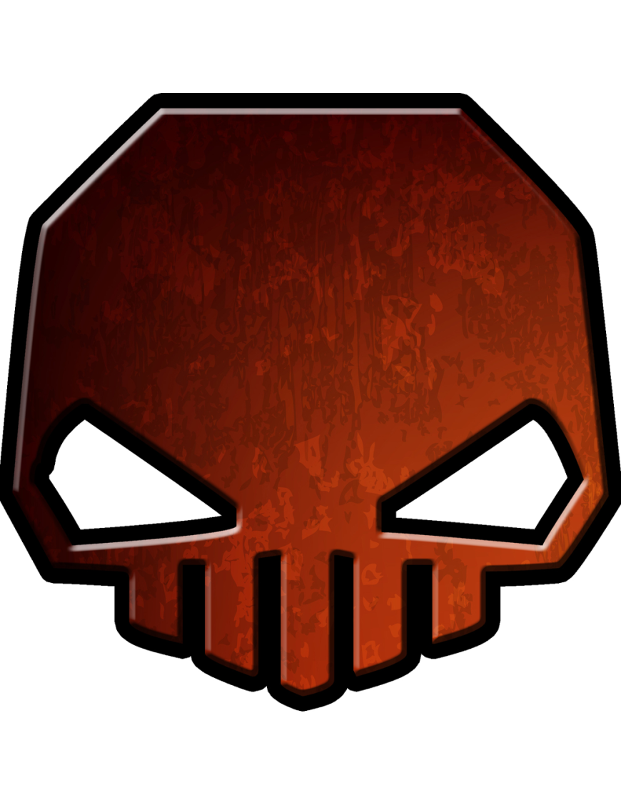 Kill head acier (10x10cm) - Sticker/autocollant