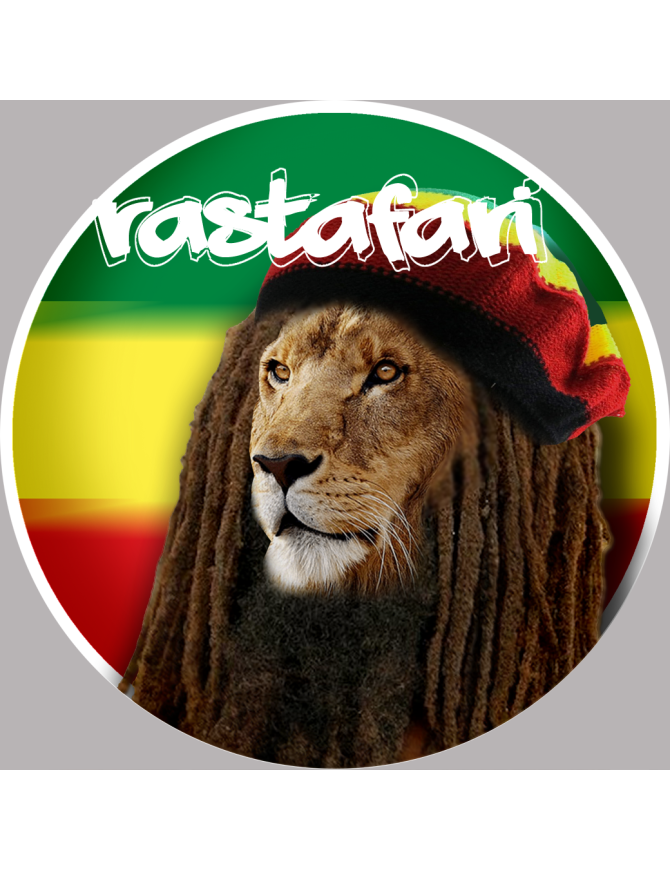 rasta (5x5cm) - Sticker/autocollant