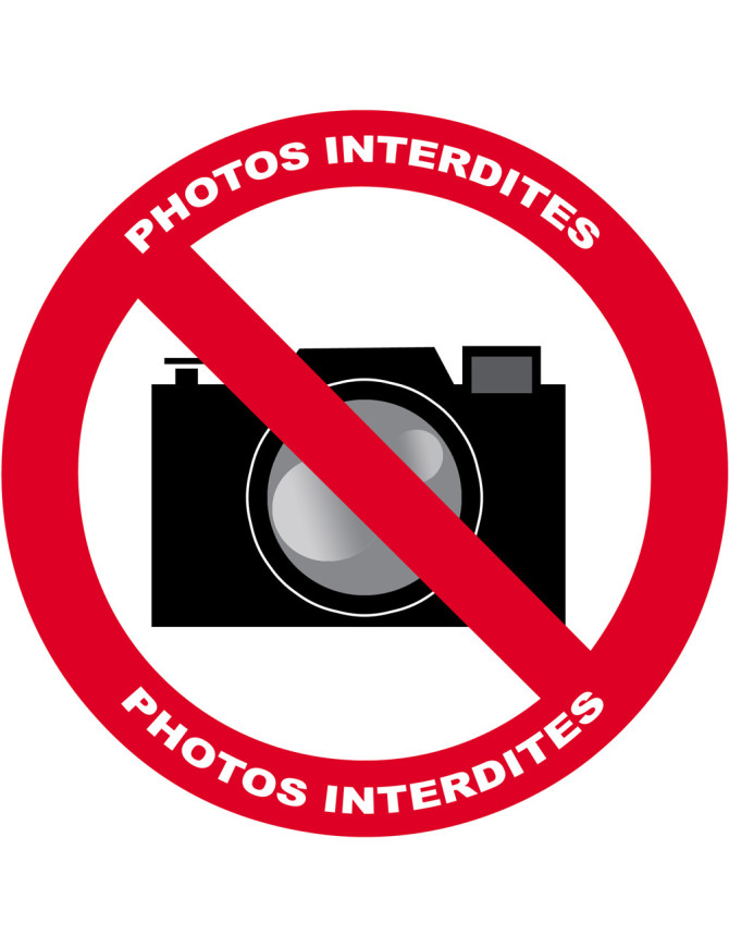 Photos interdites (20cm) - Sticker/autocollant