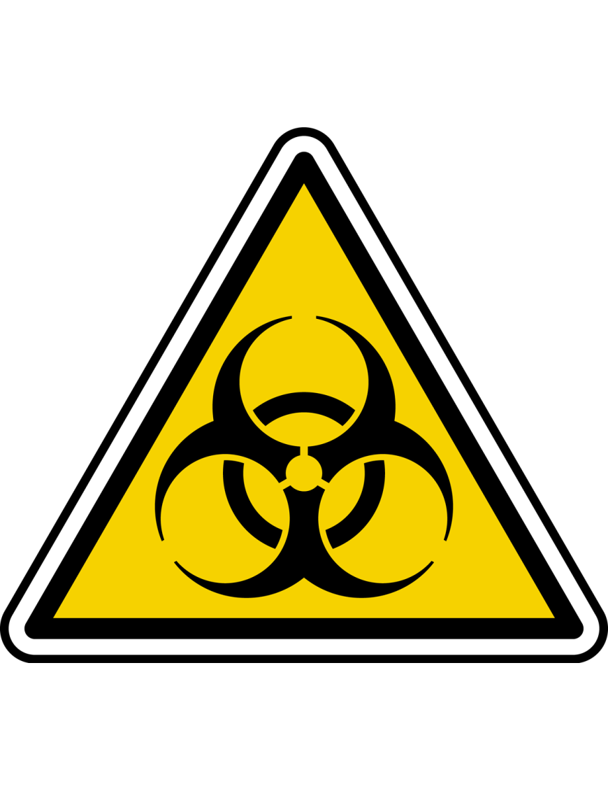 risque biologique (10x9cm) - Sticker/autocollant