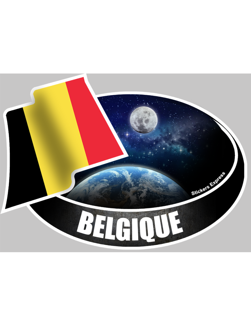 BELGIQUE (10x14cm) - sticker/autocollant
